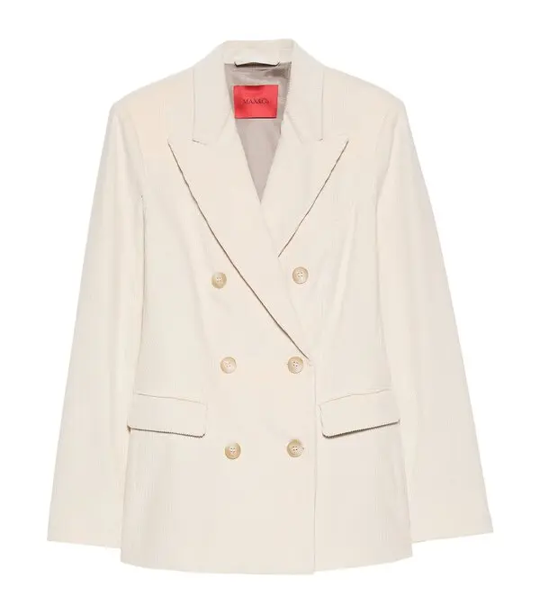Max & Co. Corduroy Blazer - White