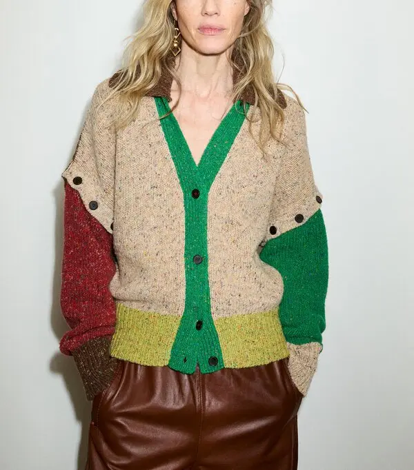 Max & Co. Wool Block-colour Cardigan