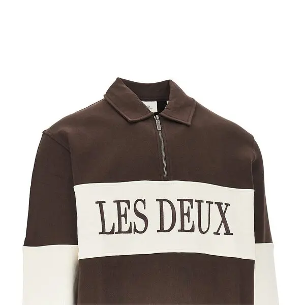 LES DEUX Zipper Rugby Weathirt