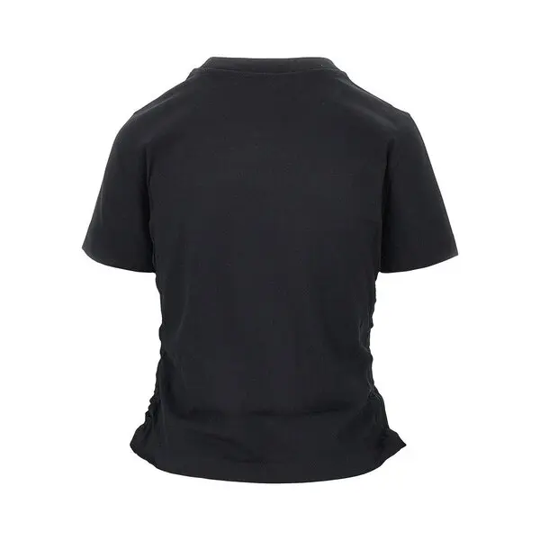 Burberry Short Sleeve Cotton Jersey T-shirt With Side Gatherings