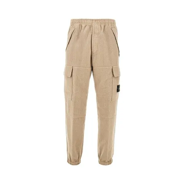 Stone Island Wool-blend Cargo Pants - Beige