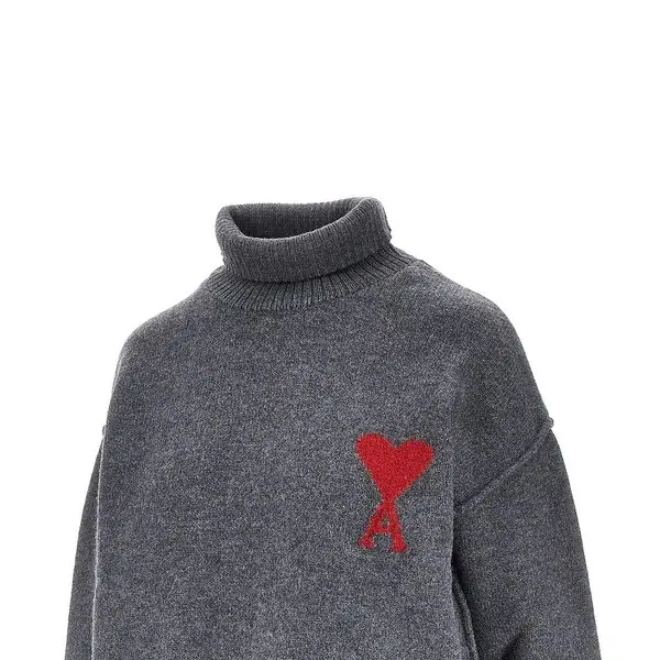 AMI Paris De Coeur' Turtleneck Sweater