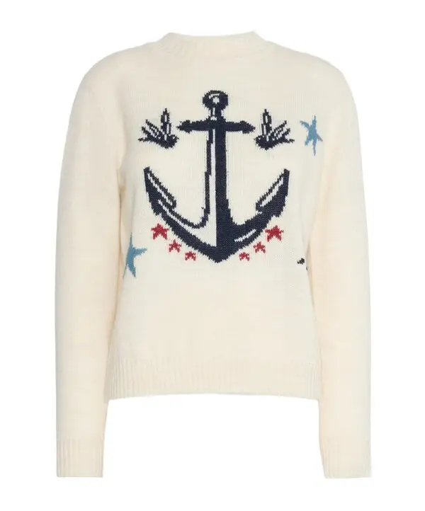 Max Mara Alpaca And Wool-blend Yarn Sweater - Ice