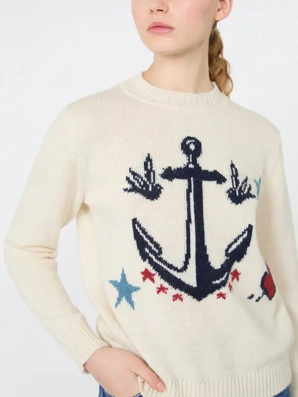 Max Mara Alpaca And Wool-blend Yarn Sweater