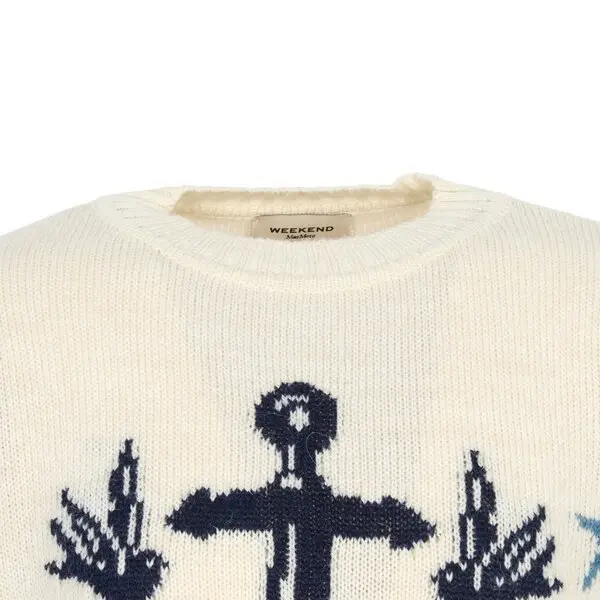Max Mara Alpaca And Wool-blend Yarn Sweater With Intarsia Pattern