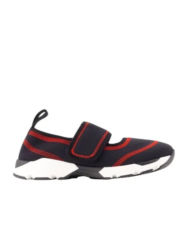 Marni Round-toe Mary Jane Sneakers - Black