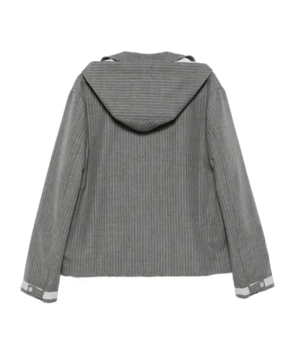 Thom Browne Pinstripe Hooded Jacket