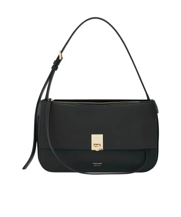 FERRAGAMO Cara Mini Shoulder Bag - Black