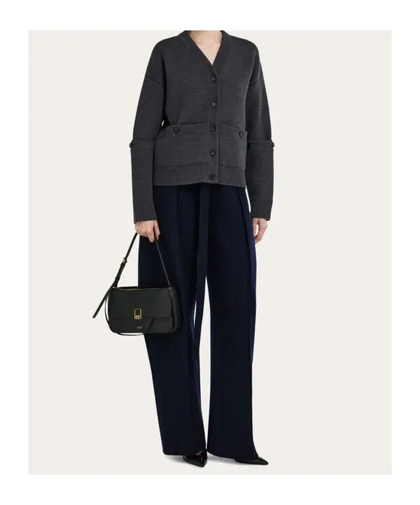 FERRAGAMO Cara Mini Shoulder Bag - Black