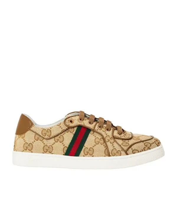 Gucci Low Top Allover Monogram Lace-up Sneakers - No