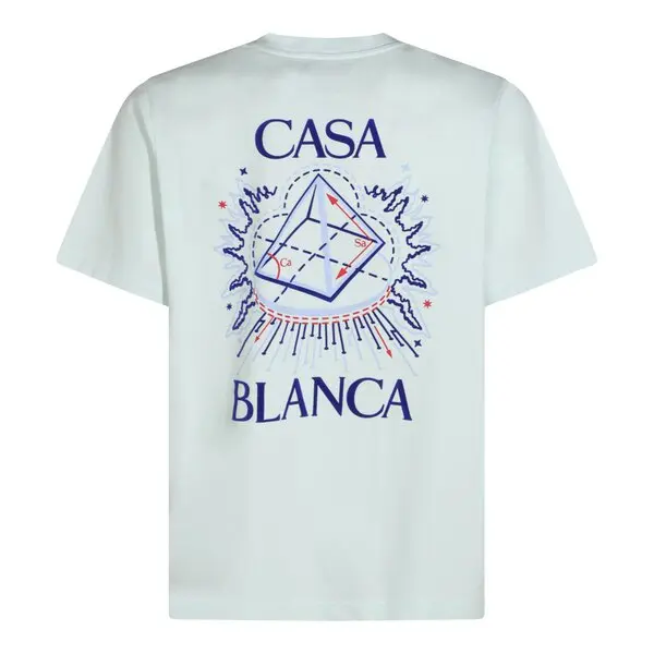 Casablanca Logo-print T-shirt - Ice-blue