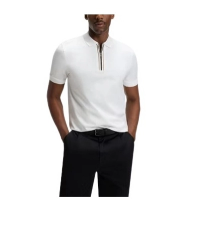 Hugo Boss Short-sleeved Zip-up Polo Shirt