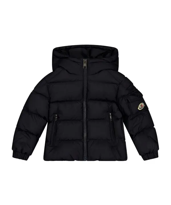 Moncler Hooded Quilted Down Jacket - Black