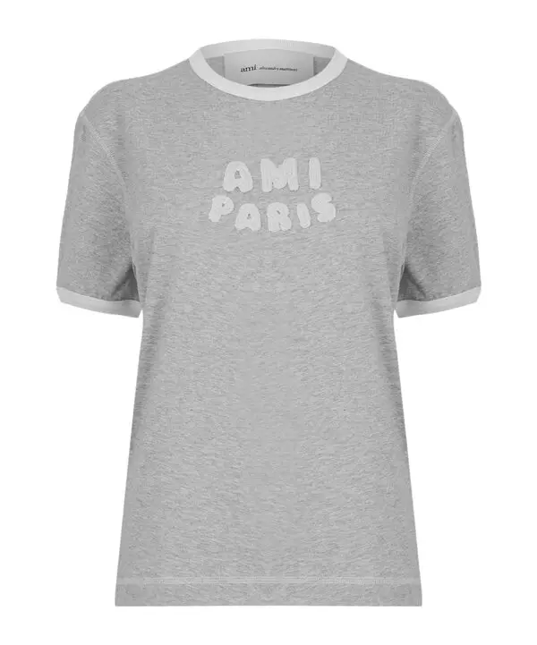 AMI Paris Crewneck Tshirt - Gray