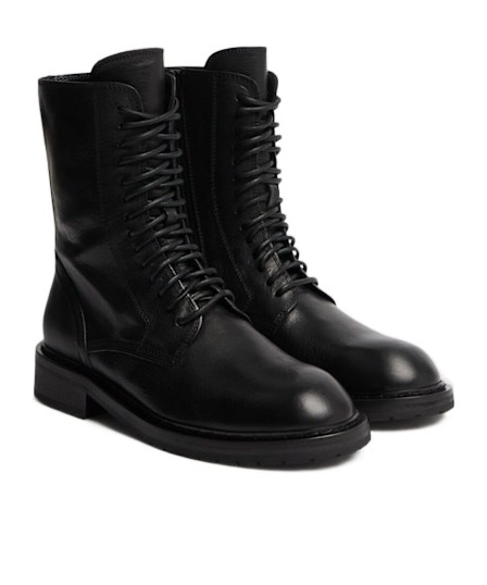 ANN DEMEULEMEESTER Combat Boots With Laces