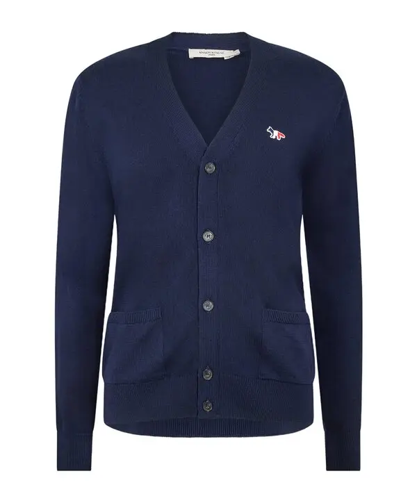 Maison Kitsuné Tricolour Fox Patch Classic Cardigan