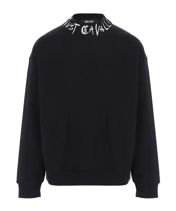Just Cavalli Logo Crewneck Sweatshirt - Black