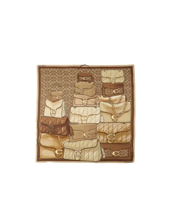 COACH Printed Silk Square - No