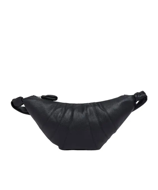 LEMAIRE Medium Grained Leather Bag - Black