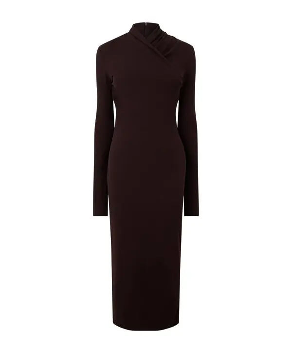Max Mara Long Sleeve Midi Dress