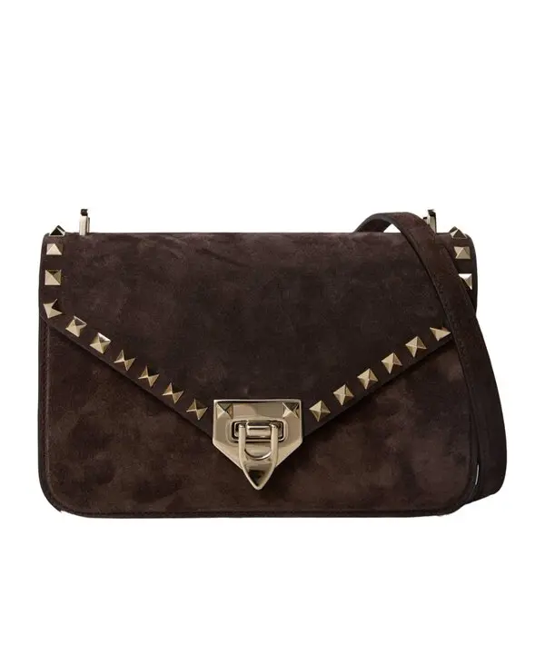 Valentino Garavani Solid Color Shoulder Bag - Black