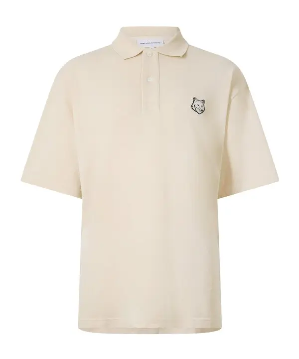 Maison Kitsuné Bold Fox Head Patch Oversize Polo Shirt