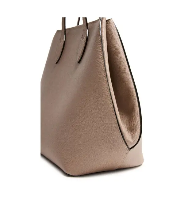 VALEXTRA Solid Color Small Tote Bag