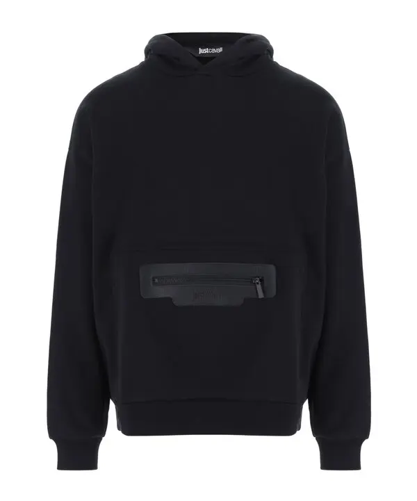 Just Cavalli Hooded Sweatshirt With Zippered Pocket