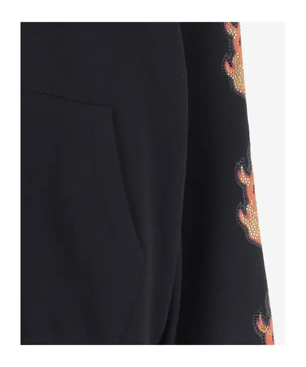 Just Cavalli Rhinestone Embellished Hoodie