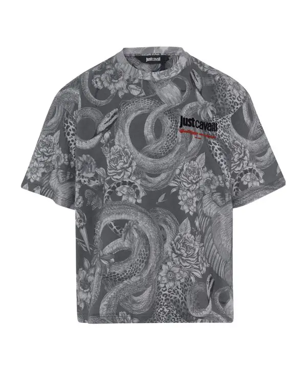 Just Cavalli Graphic Logo T-shirt - Multi-color