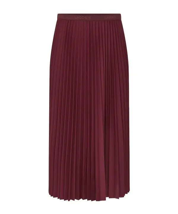 Lacoste Solid Color Midi Skirt