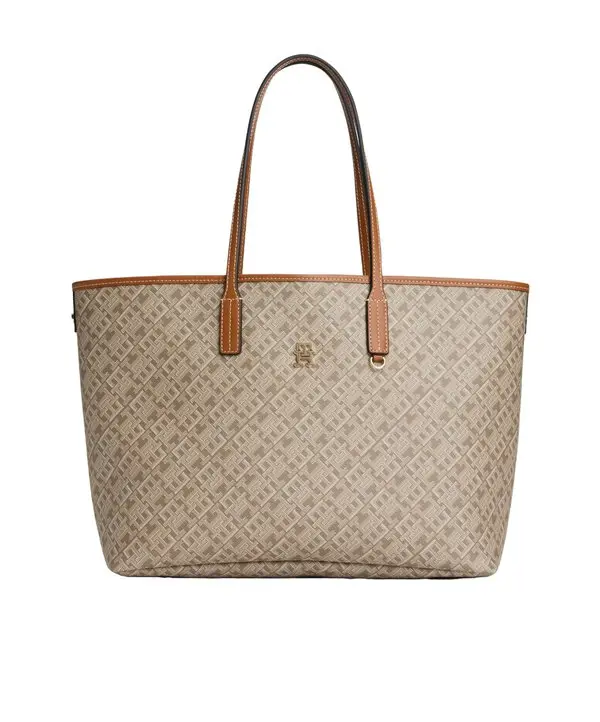 Tommy Hilfiger Monogram Print Tote Bag
