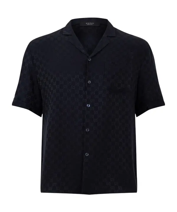 Gucci Campcollar Shirt - Black
