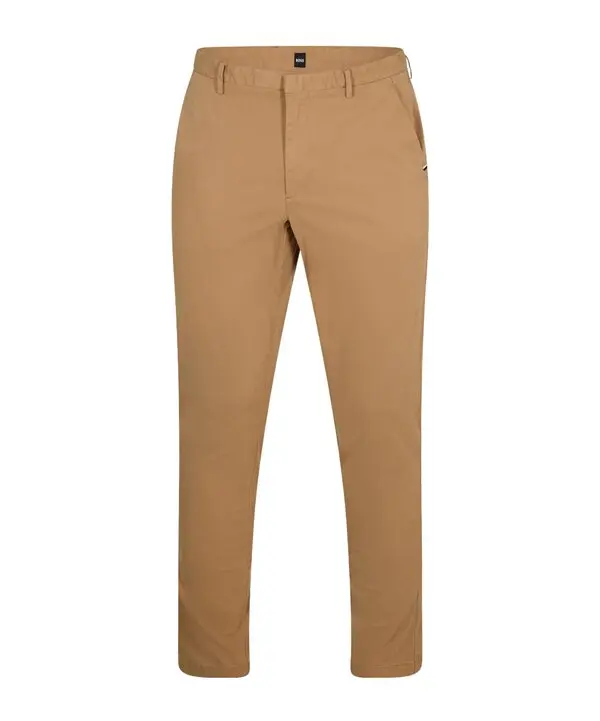 Hugo Boss Buttonzip Waist Cotton Chino Trousers