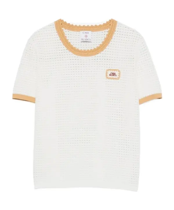 Casablanca Logo-patch T-shirt - White