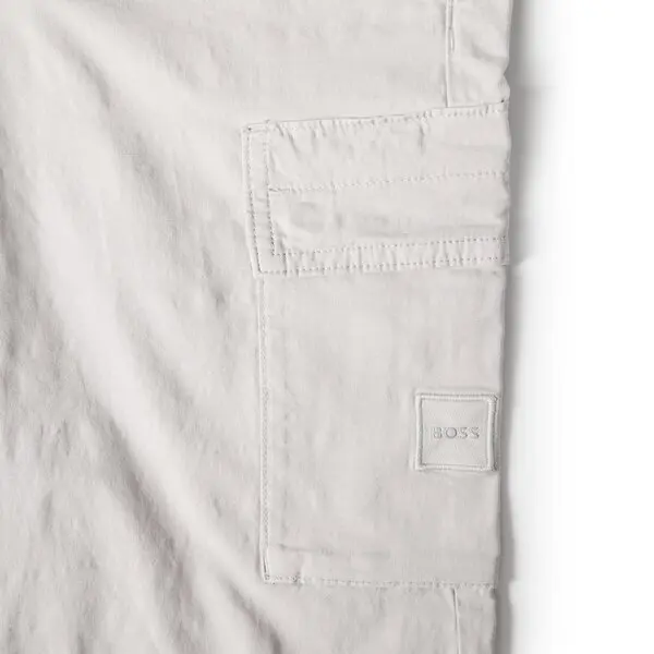 Hugo Boss Buttonzip Waist Straightleg Cargo Trousers