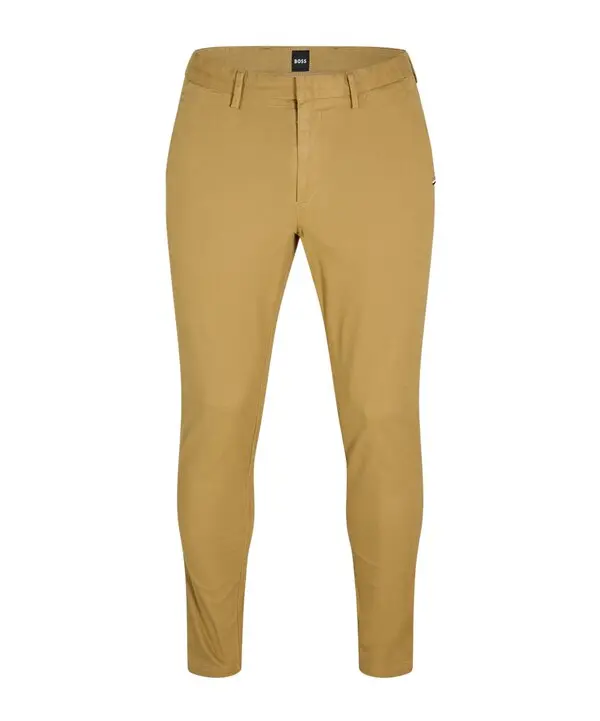 Hugo Boss Buttonzip Waist Twill Chino Trousers