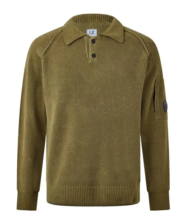C.P. COMPANY Solid Color Polo Shirt