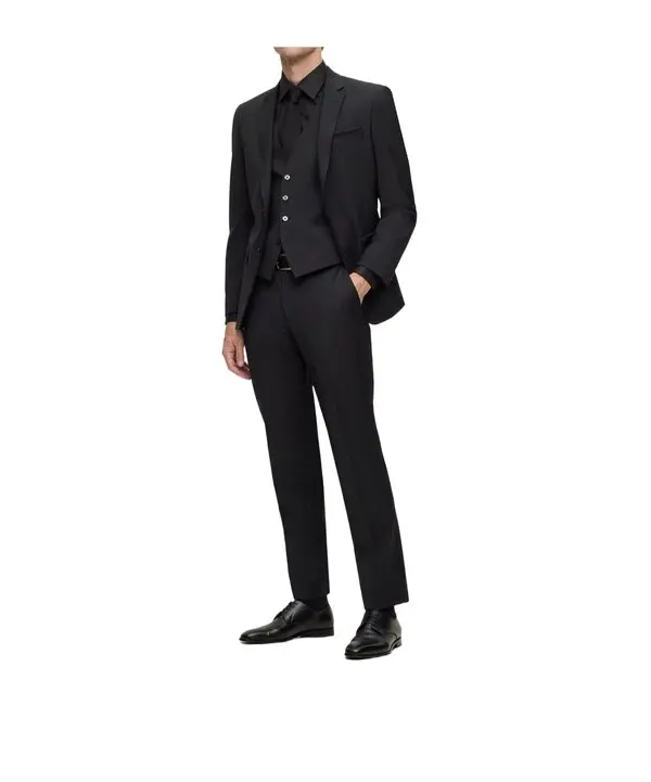 Hugo Boss Buttonzip Waist Tailored Suit Trousers