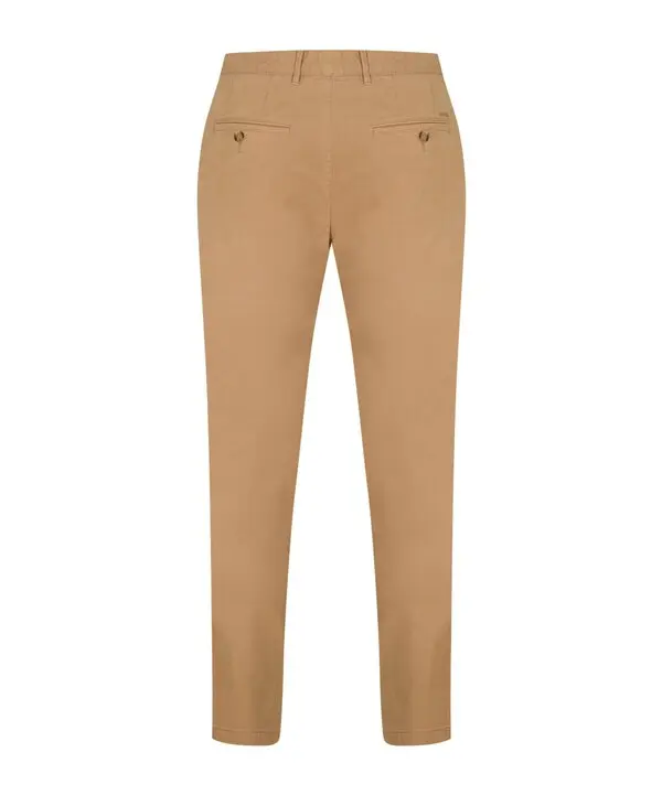 Hugo Boss Buttonzip Waist Cotton Chino Trousers