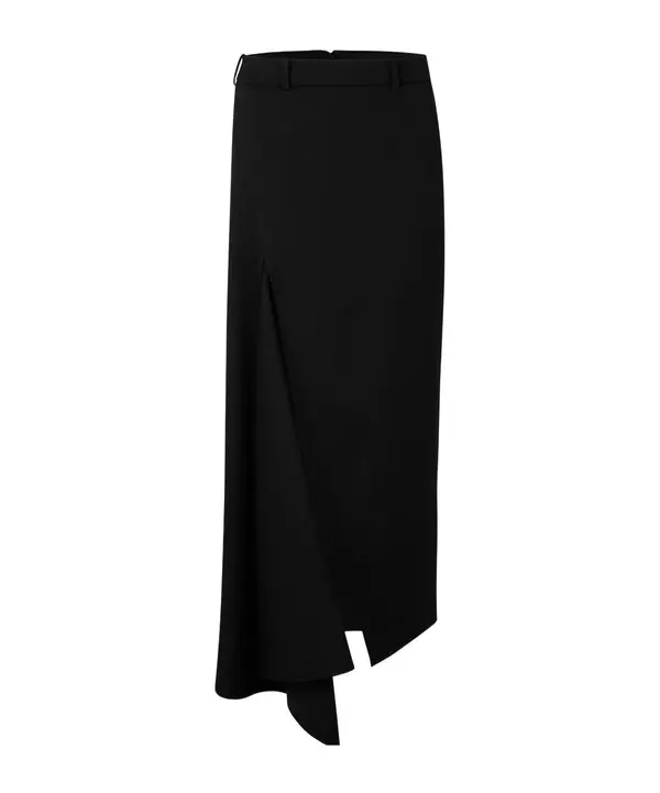 Givenchy Midilength Wrap Skirt - Black