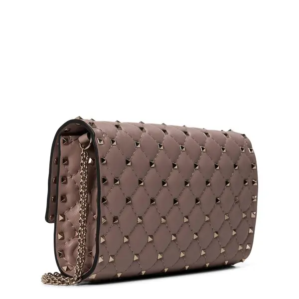 Valentino Garavani Rockstud Quilted Leather Shoulder Bag With Turn Lock