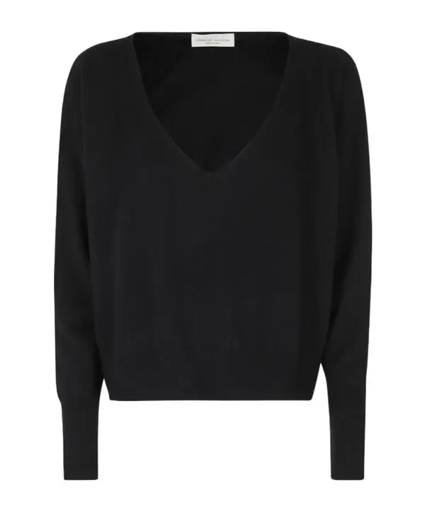 ROBERTO COLLINA V-neck Knit Sweater - Black