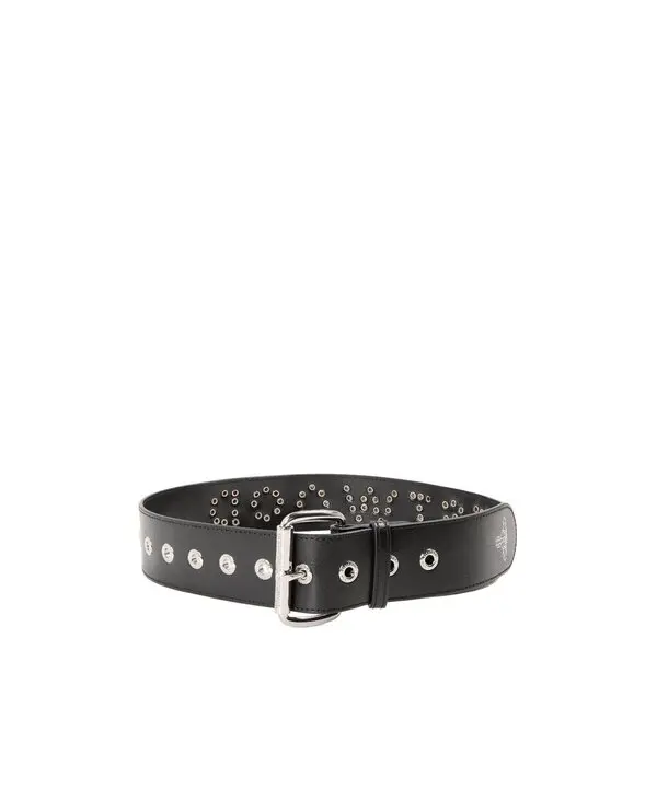 VIVIENNE WESTWOOD Wide Leather Belt - Black