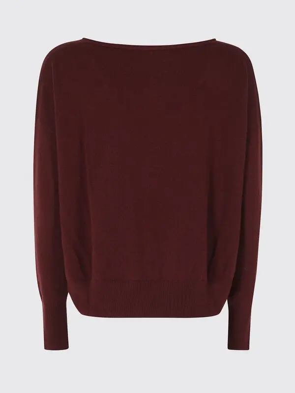 ROBERTO COLLINA Relaxed Vneck Cropped Knit Sweater