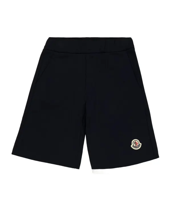 Moncler Elasticwaist Knit Shorts - Black