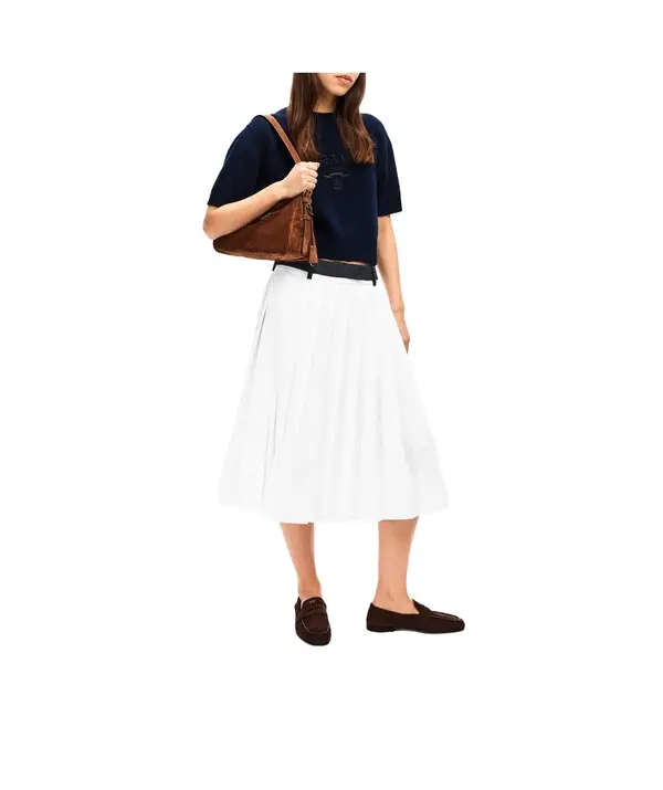 Prada Midlength Pleated Skirt