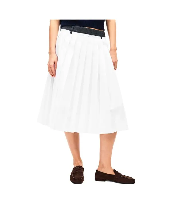 Prada Midlength Pleated Skirt