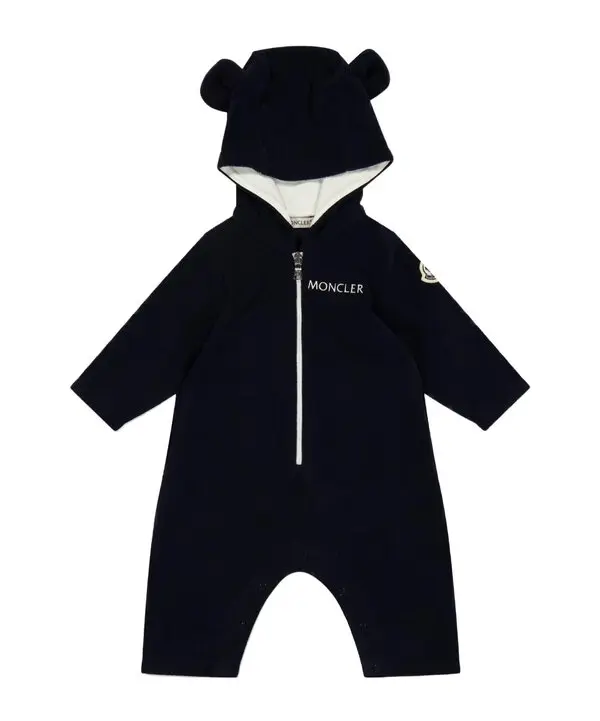 Moncler Hooded Onesie - Black