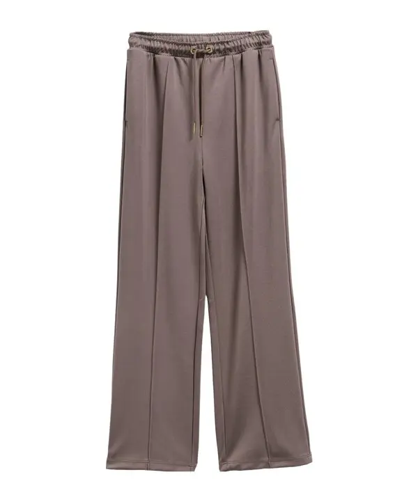 Barbour Drawstring Frontseam Wideleg Trousers - Truffle